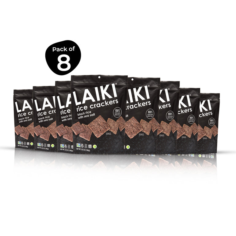 Black Rice Crackers – LAIKI Crackers